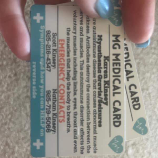 Cystic Fibrosis Medical Alert ID Card, Aware Tag, Cystic Fibrosis ...