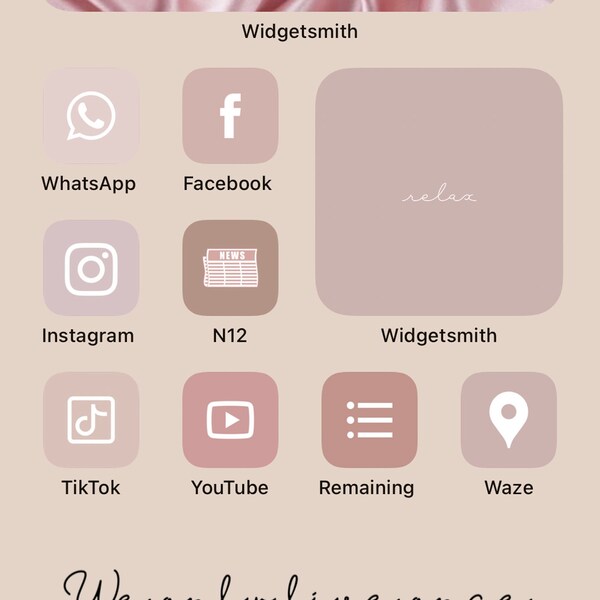 Beige Cream Sand Tone Neutral Aesthetic | 230 Ios 14/ios 15 App Icons ...
