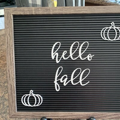 Hello Fall Cursive Letters - Etsy