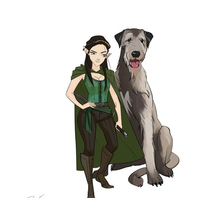 Dnd Custom Hand Drawn Character Art - Etsy