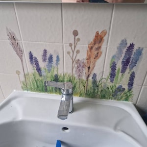 Blue Denim Fish Wall Decals, Bathroom Decor, Home Décor, Vintage Ocean ...