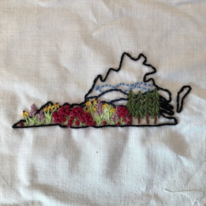 Virginia Embroidery Pattern PDF Instant Download Pattern and Stitch ...