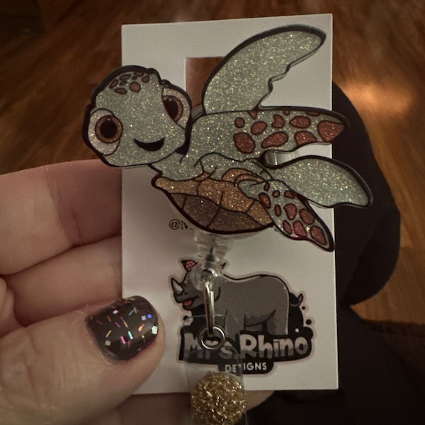 Squirt Crush Finding Nemo Retractable ID Badge Reel Nurse Teacher Badge ... Squirt Crush Finding Nemo Retractable ID Badge Reel Nurse Teacher Badge ...