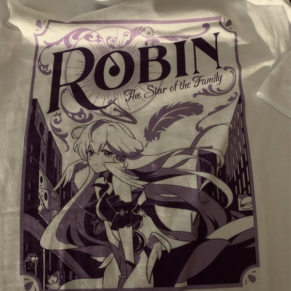 Robin Themed T-shirt, HSR, Honkai Star Rail, Vintage Modern Anime T ...