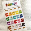 Read the Rainbow - Reading Challenge Planner Stickers - Reading Planner ...