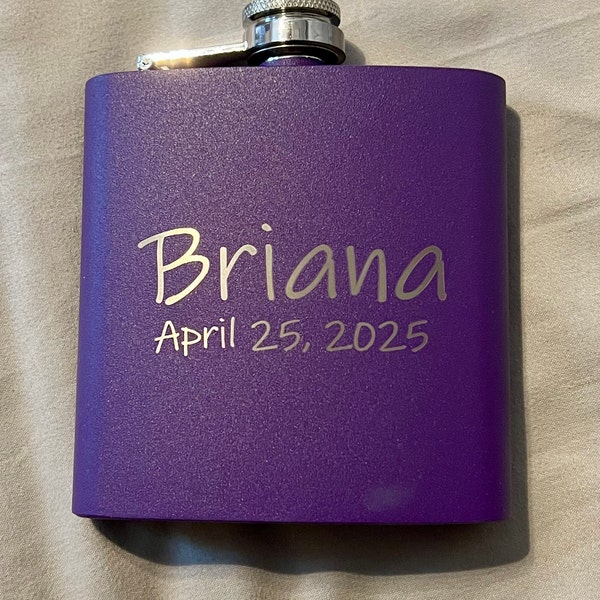 Flask for Women, Bridesmaid Gift, Custom Flask, Personalized Flask ...
