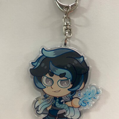 Chibi Acrylic Keychains Commission double-sided Charmcustom ORDER - Etsy