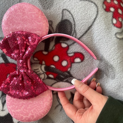 Minnie Mouse Ears, Disney Ears for Adults and Kids, Bride Minnie Mouse ...