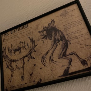 Medium Wendigo Algonquian Folklore Art Print - Etsy