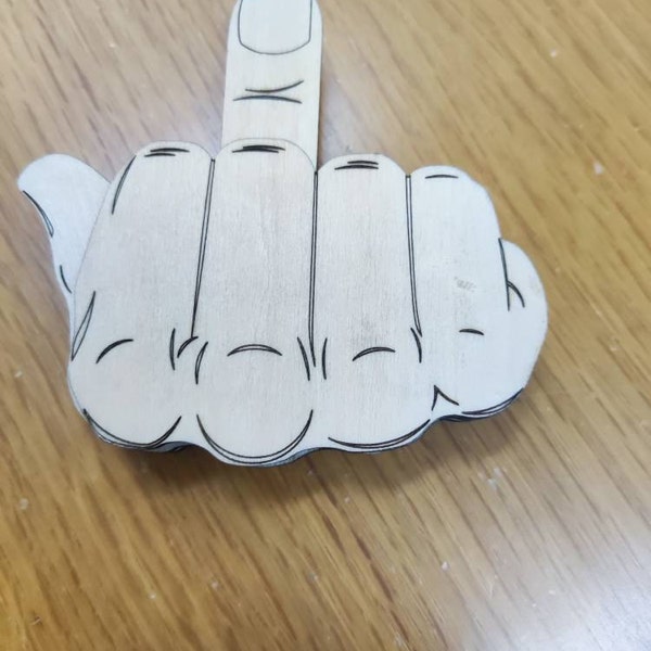 Automatic Middle Finger, Flip Off, Thumbs Up, SVG, Laser Cutting File ...