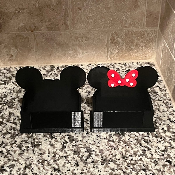 Mickey Mouse 3D Printed Disney Sticky Note Holder for Desk, Work ...