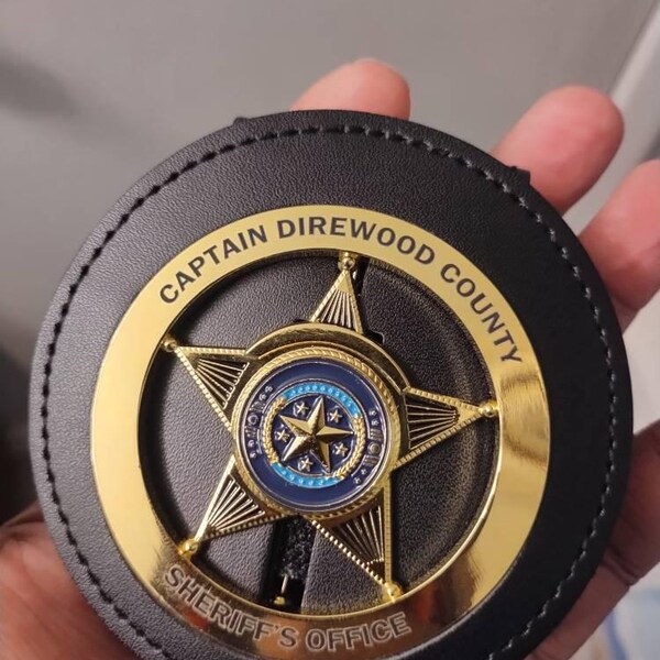 Engraved Security Style Badge Gold - Etsy UK