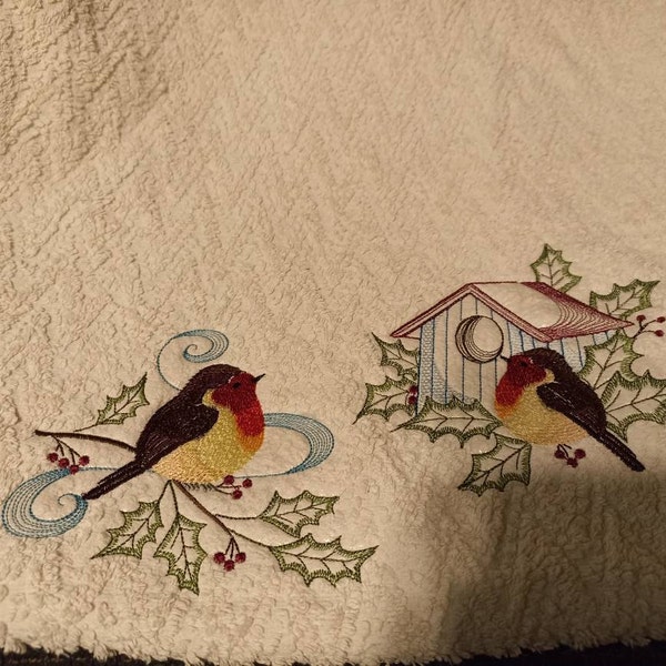 Christmas Robin Machine Embroidery Designs Instant Download 4x4 5x5 6x6 ...