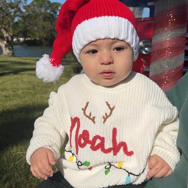 Personalized Christmas Sweater for Baby and Toddler, Baby Toddler ...