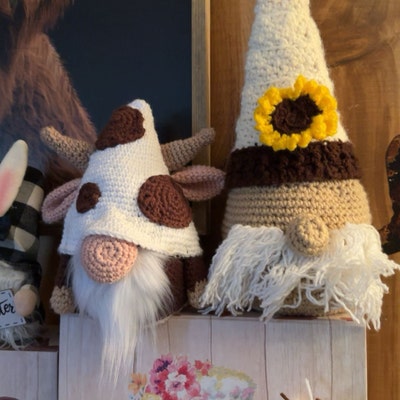 Cow Gnome Crochet Pattern, Amigurumi Cow Pattern - Etsy