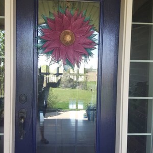 Giant Sunflower Wreath Spring Black Eyed Susan Door Hanger | Etsy