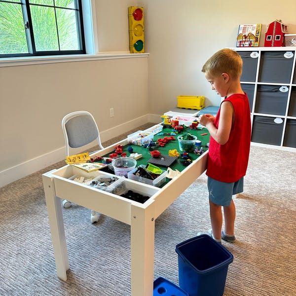 Building Bricks Table, Activity Table, Building Blocks Table, Kids Table, Train Table, Art Table ...
