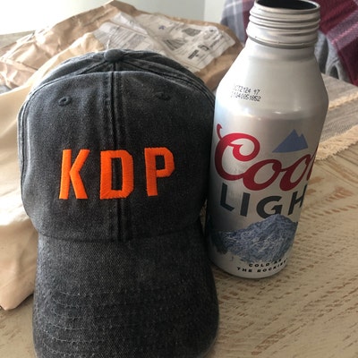 Custom Embroidered Cap Unisex Personalised Vintage Washed Out Cotton ...