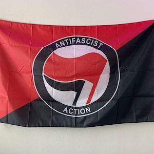 Three Arrows 8 Antifa 3x5Ft Flag Banner Anti-fascism | Etsy