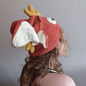 CROCHET PATTERN: Magikarp Slouchy Hat - Etsy