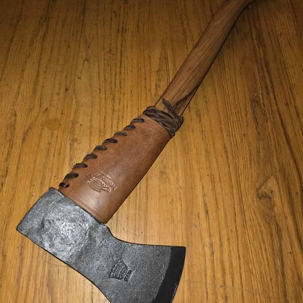 Leather Handle Guard and Protector - Axe Collar and Hatchet Collar ...