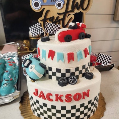 Edible Black and White Checkered Flag Cake Wraps and Strips. for Cakes ...