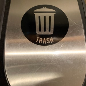 Trash Can Decals / Recycle Decals / Vinyl Decals / Recycle Sticker ...