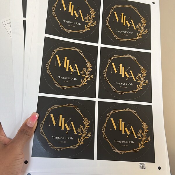 Circle Business Stickers, Round Logo Stickers, Custom Stickers & Labels ...