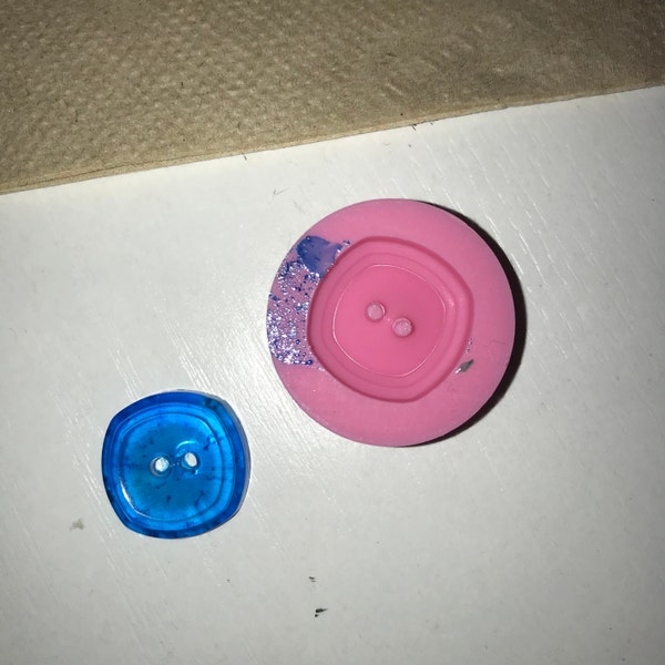 Vintage Square Deco Button Flexible Silicone Mold/mould (20mm) for ...