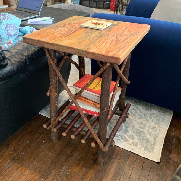 Custom Rustic Tables, Plant Stand, Side Table, Occasional Table,branch ...