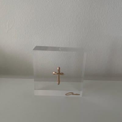 Tiny Cross Canvas - Etsy