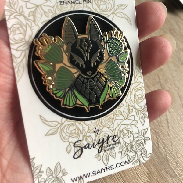 Bastet Hard Enamel Pin Egyptian Collection Unique Fantasy Mythology Art ...