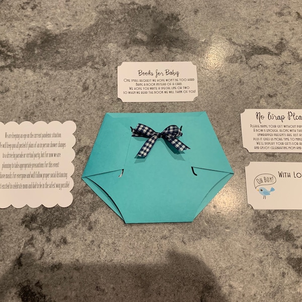 3 Diaper Card Templates Digital Cut SVG DXF Files Baby Shower ...