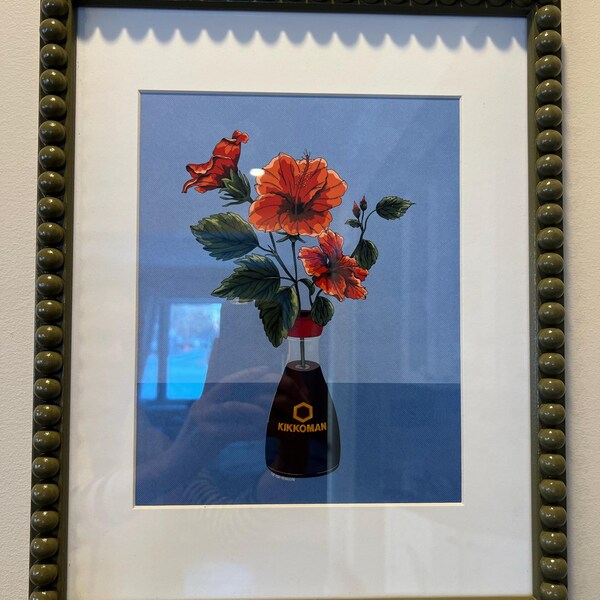 Glossy Beaded Bobbin Picture Frame | Lacquered Bobbin Frame | Bubble ...