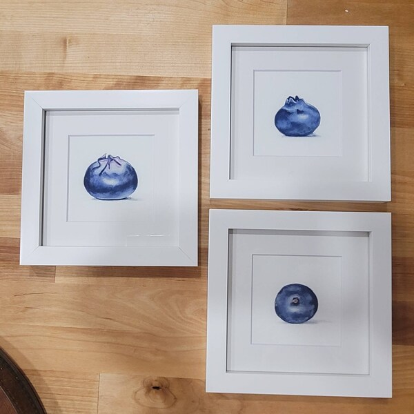 Mini Blueberry Prints, 4x4" - Etsy