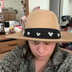 Disney Straw Fedora Mickey Inspired - Etsy