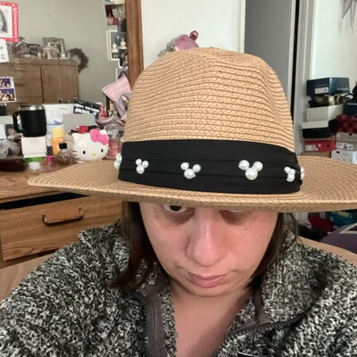 Disney Straw Fedora Mickey Inspired - Etsy