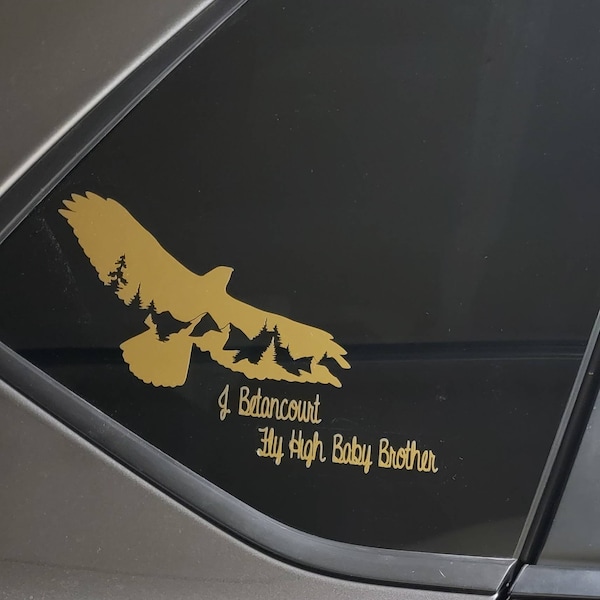 Hawk Decal, Car Decal, Mountain Stickers, Bird Sticker, Laptop Decal ...