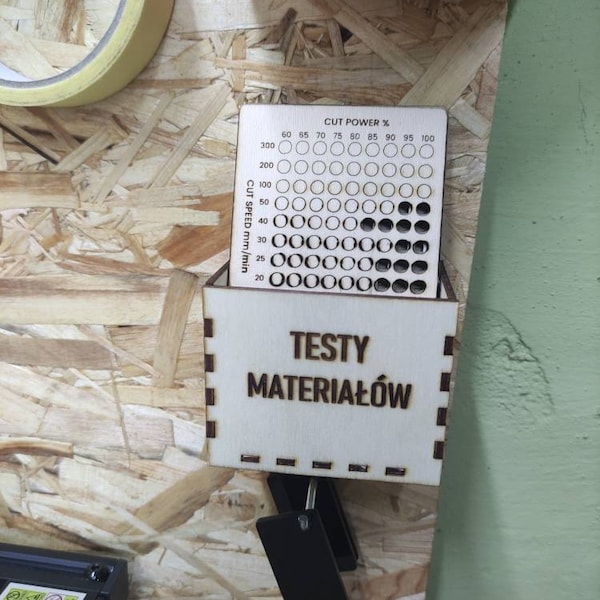 Laser Test Files + Box Organizer | Material Test V2 + Storage Box ...