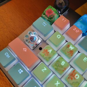 Sailor Moon 87 Keycaps Keyboard White Light Gaming OEM 3D Anime 7 Pcs ...