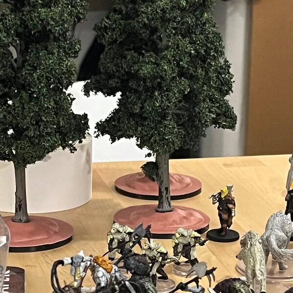 Trees Miniature 8" Tall W/planting Peg and Stands for Model Railroads ...