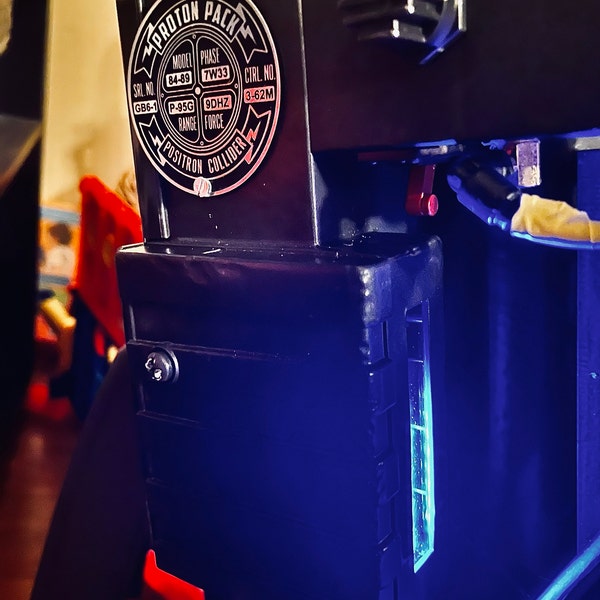 Custom GHOSTBUSTERS PROTON PACK Specifications Data Plate Serial ...