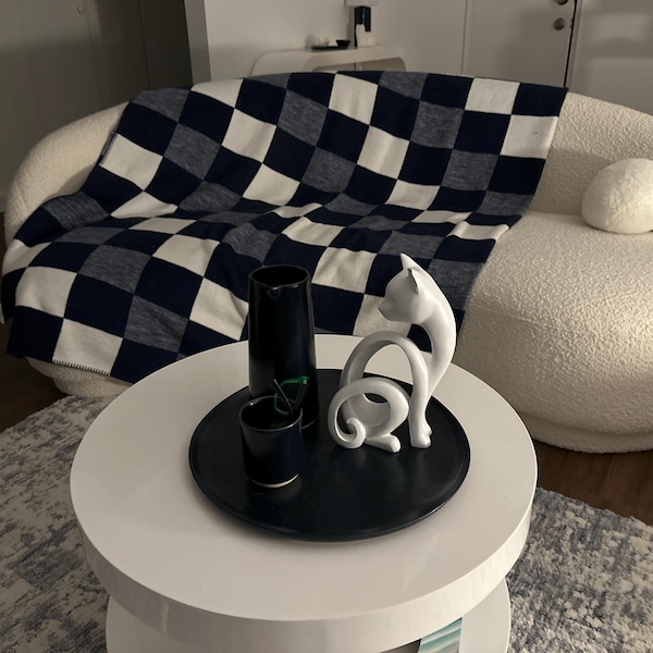 Abstract Cat Sculpture, Minimalist Cat Figurine, Geometric Cat Decor ...