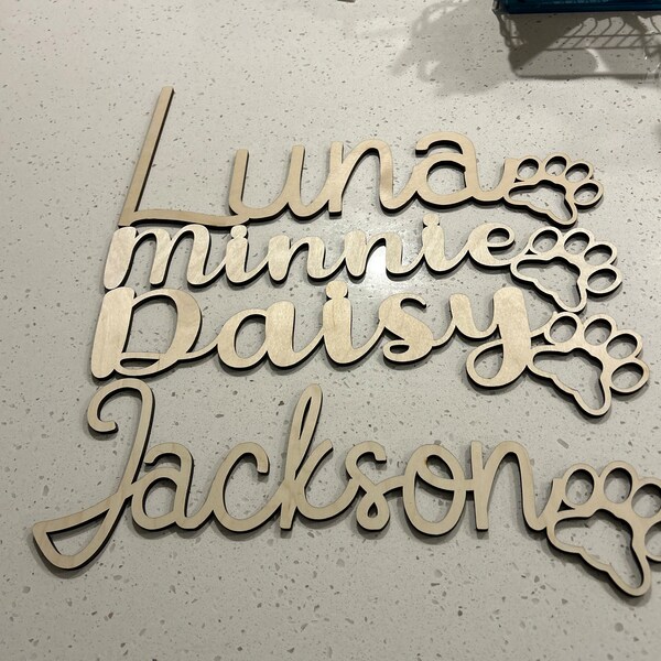 Custom Dog Sign, Dog Name Sign, Dog Kennel Name Plate, Dog Signs for ...