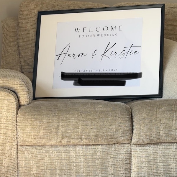 A1, A2 or A3 Minimalist Seating Plan Wedding Welcome Sign - Table Plan ...