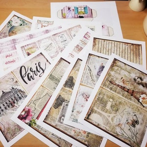 Printable Travel Junk Journal Kit Freebies Junk Journal Supply Kit ...