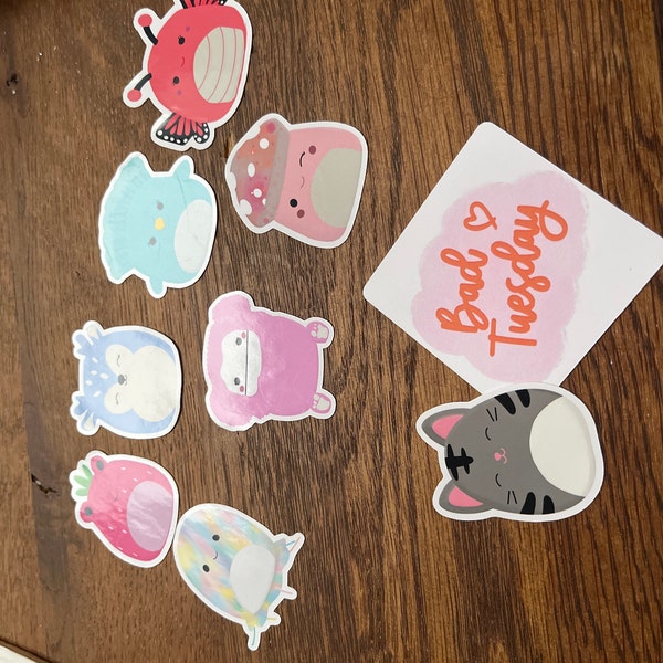 Squishmallows Stickers / Set of Squishmallow Stickers - Etsy