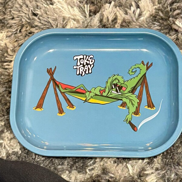 Skateboard Smoke Trippy Metal Rolling Tray Small 7 X 5.5 - Etsy