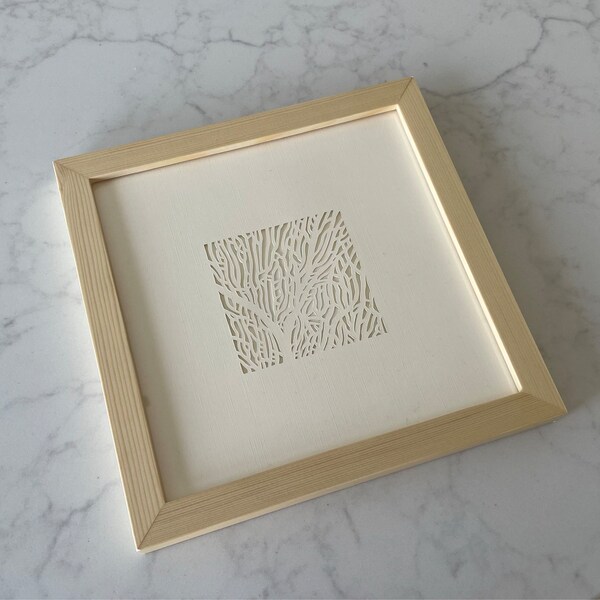 Handmade Beach Seafan Coral Paper Cut-out Relief - Nature and Ocean ...