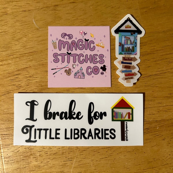 My Favorite Libraries Are Little Sticker, Little Free Library, Free ...